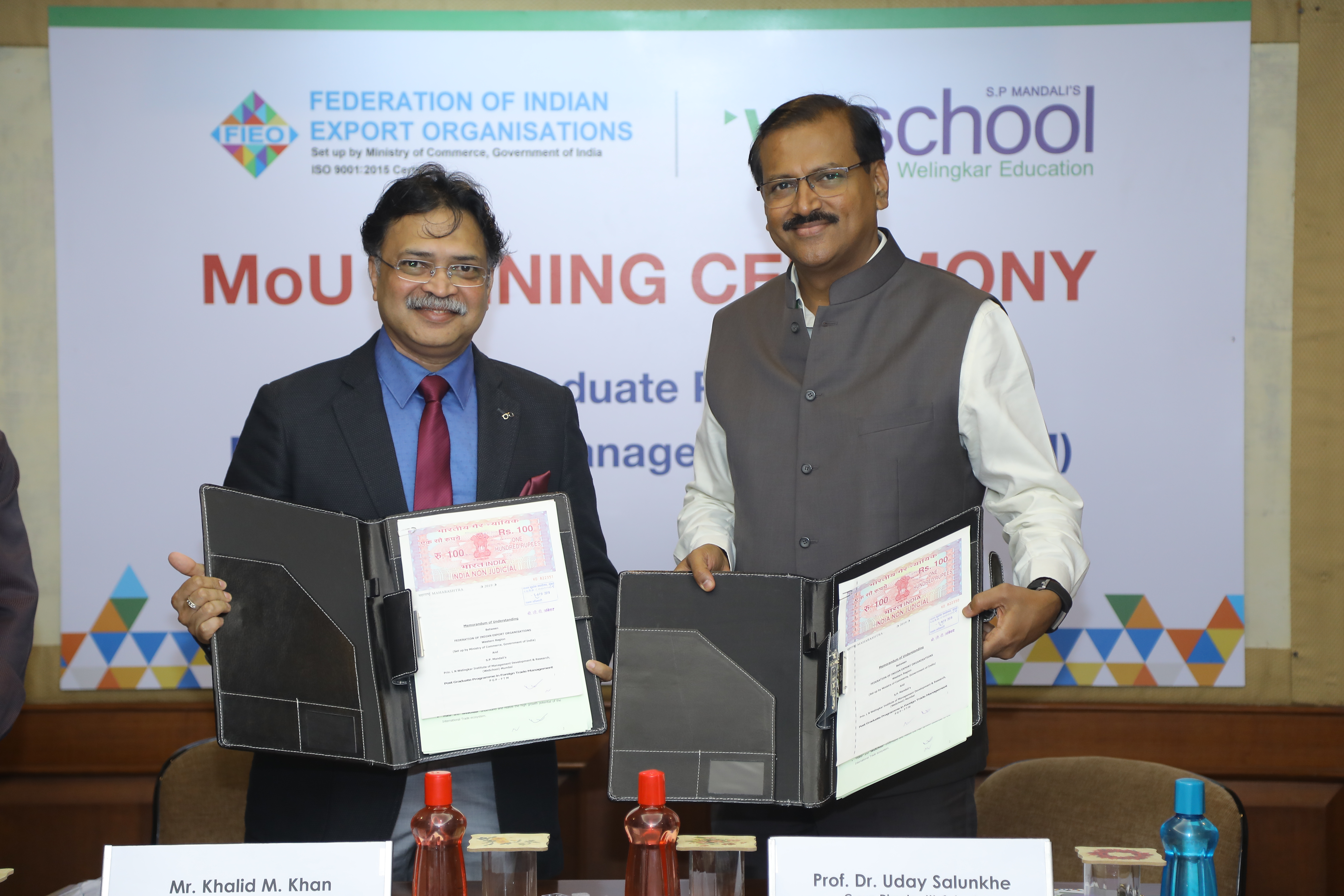 S.P. Mandali’s WeSchool and Federation of Indian Export Organisations (FIEO) jointly launch 11 ...